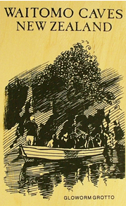 On1/30 Waitomo Wooden Postcard – Waitomo Glowworm Cave Online Gift Shop